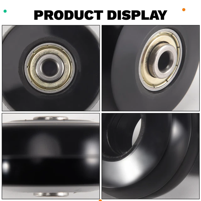 50X24MM SET OF 2 Luggage Suitcase Replacement Wheels,PU Swivel ...