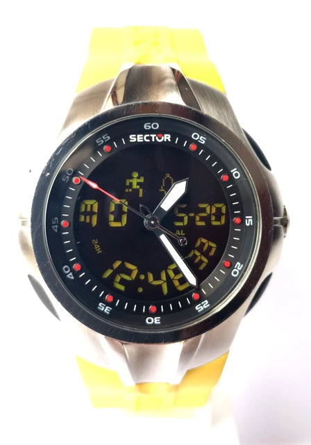 OROLOGIO SECTOR 210 sport active watch power anadigit clock 40mm ...