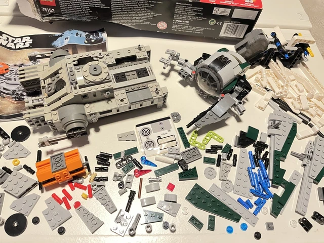 LEGO STAR WARS, Yoda's Starfighter 75360,Hovertank 75152, incomplete ...