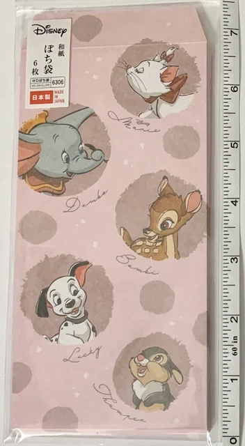 DISNEY X DAISO Marie Dumbo Bambi Thumper Dalmatians Tramp Washi ...