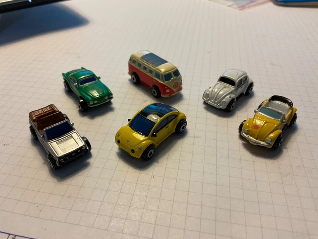 LOT DE 6 Voitures VW Volkswagen Vintage MICRO MACHINE 1997 Galoob (Rare ...