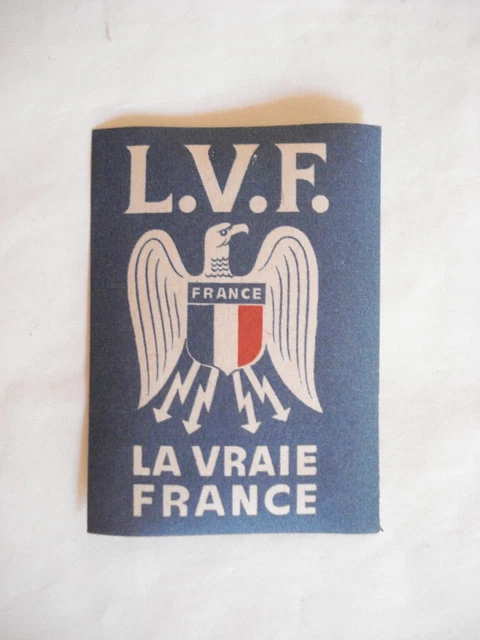 AFFICHETTE L.V.F, LÉGION volontaires français collaboration état ...