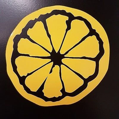STONE ROSES LEMON Symbol Car Window/Bumper Vinyl Decal Sticker 90mm x ...