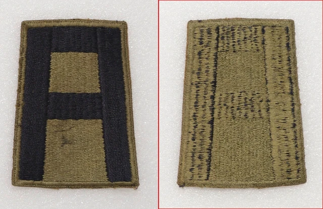 PATCH 1ST ARMY 1ère Armée original US ARMY WWII (rare green back) #1 ...