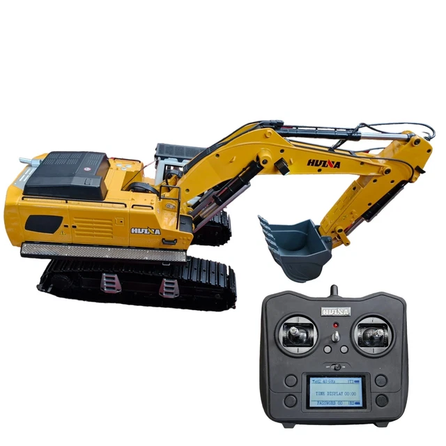 HUINA 1599 VOLLMETALL-BAGGER 1 14 RTR Kettenbagger Modellbau RC 11kg ...