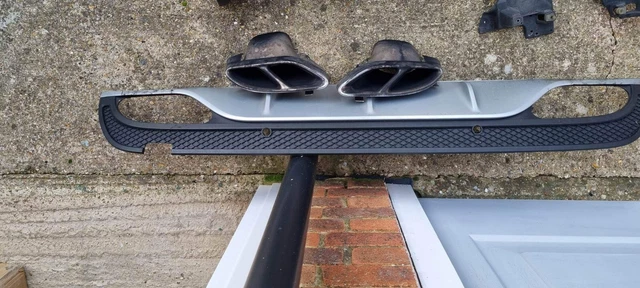 MERCEDES C43 AMG W205 rear diffuser and exhaust tips £100.00 - PicClick UK
