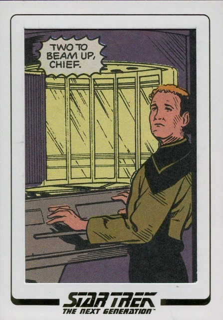 STAR TREK TNG Portfolio Prints Series 1 Comic Cut Chase Card AC51 16/ ...