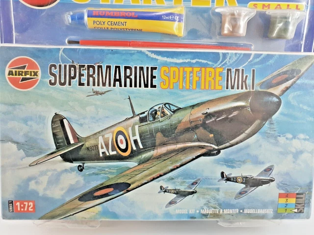 VINTAGE AIRFIX SUPERMARINE Spitfire MK 1 Starter Set-Series 1:72 Scale £11.11 - PicClick UK