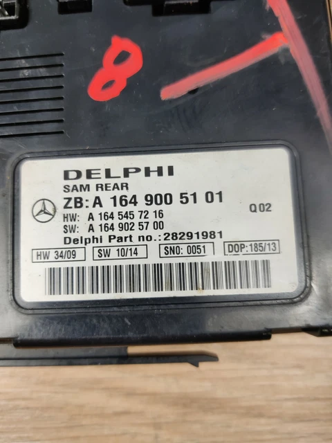 MERCEDES-BENZ W164 REAR Sam - Virgin - A1649005101 $853.87 - PicClick CA