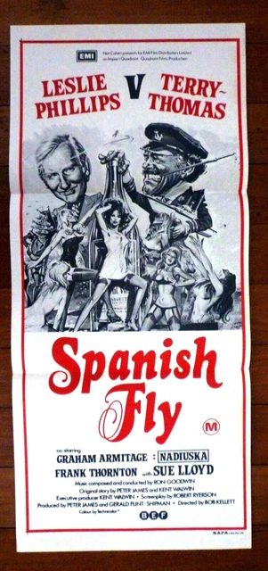 SPANISH FLY ORIGINAL 1976 Australian Daybill Movie Poster Leslie ...