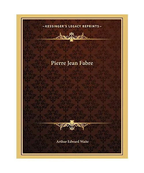 PIERRE JEAN FABRE, Waite, Professor Arthur Edward EUR 21,11 - PicClick FR