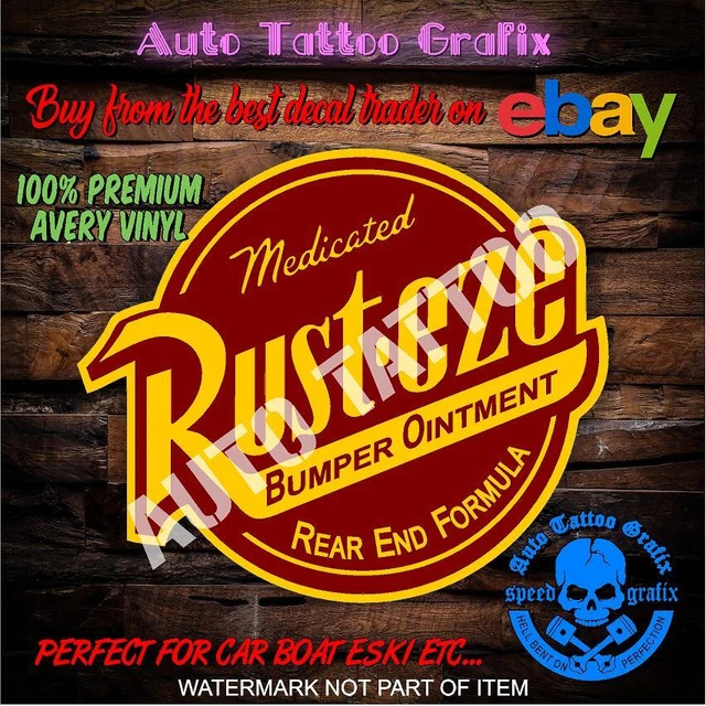 RUST EZE DECAL Sticker Hot Rod Rust Eze Dinoco Etc Cars Rat Rod ...