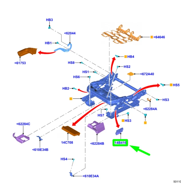 FORD RANGER T9 Front Right Seat Position Sensor 5306628 NEW GENUINE £42 ...
