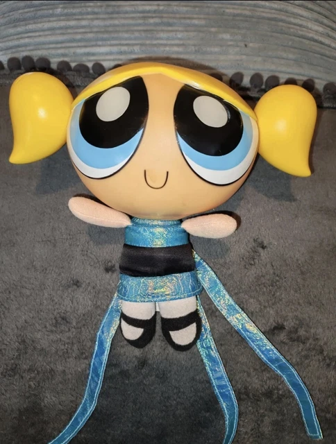 VINTAGE POWERPUFF GIRLS . Bubbles. Lights up and Talks 1999. Rare £20. ...