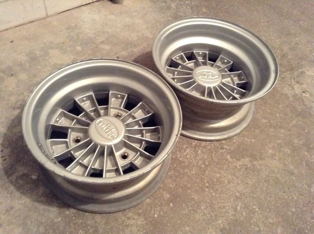 PAIRE JANTES ALU Delta Mics Alpine Renault A110 A310 R8 Gordini Matra ...