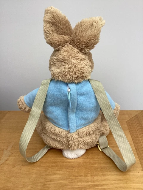 BEAUTIFUL GUND PETER RABBIT SOFT TOY CHILDS BACKPACK BAG APPROX 30cm £5 ...
