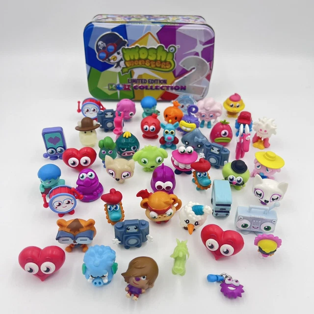 MOSHI MONSTERS TOY Figures Bundle - 48 Pieces and Collectors Tin £19.99 ...