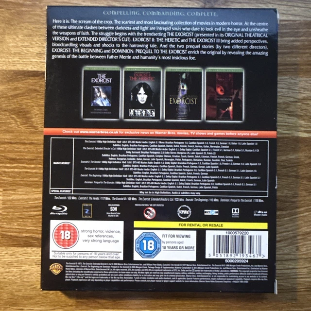 THE EXORCIST: THE Complete Anthology - Blu Ray £34.95 - PicClick UK