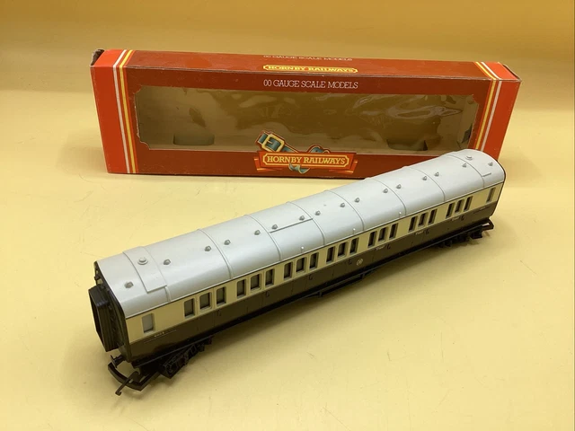 HORNBY OO GAUGE R.456 GWR Composite Coach Chocolate/Cream 6024 First ...