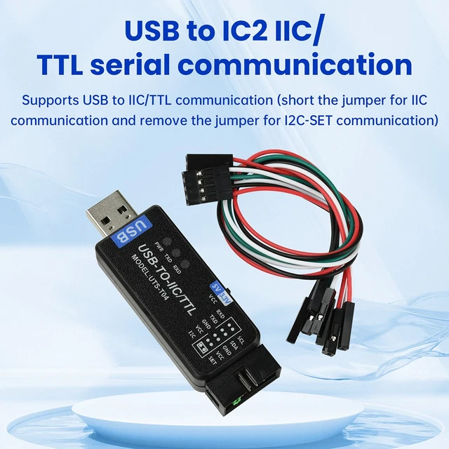 USB TO IC2 IIC/TTL Serial Port UART Communication Module Flashing ...