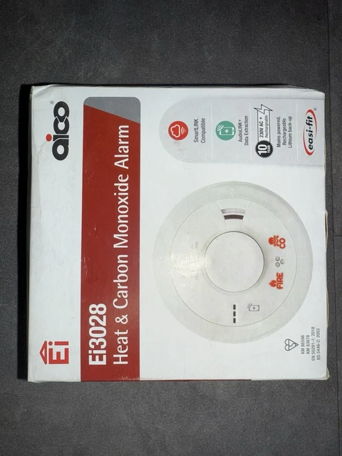 AICO EI3028 MAINS Powered Multi-Sensor Heat & Carbon Monoxide Alarm £43.54 - PicClick UK