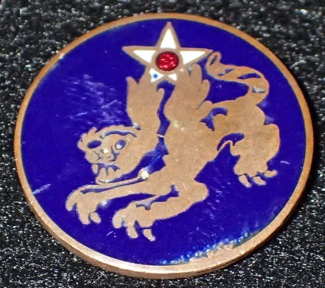 WW2 USAAF 14TH "Flying Tigers" Army Air Force DI Email Crest Pin Back ...
