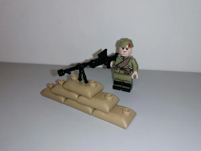 LEGO WW2 Russian anti tank unit. minifigure Soviet EUR 19,00 - PicClick FR