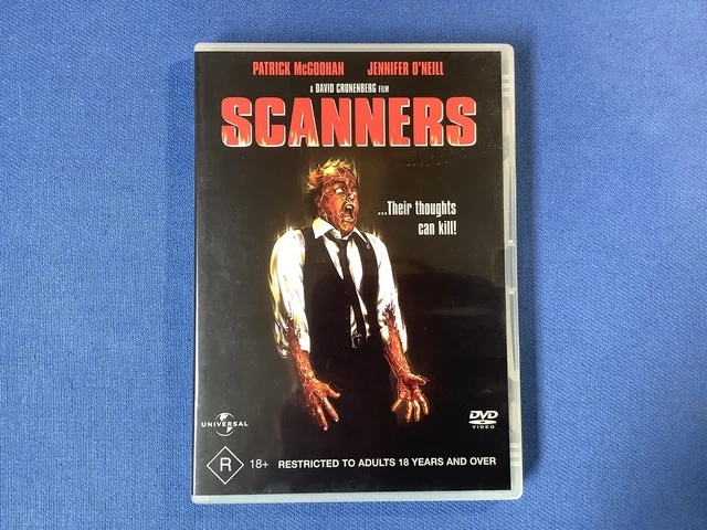 SCANNERS (DVD, 1981) David Cronenberg -Sci-Fi Horror - Like New Region ...