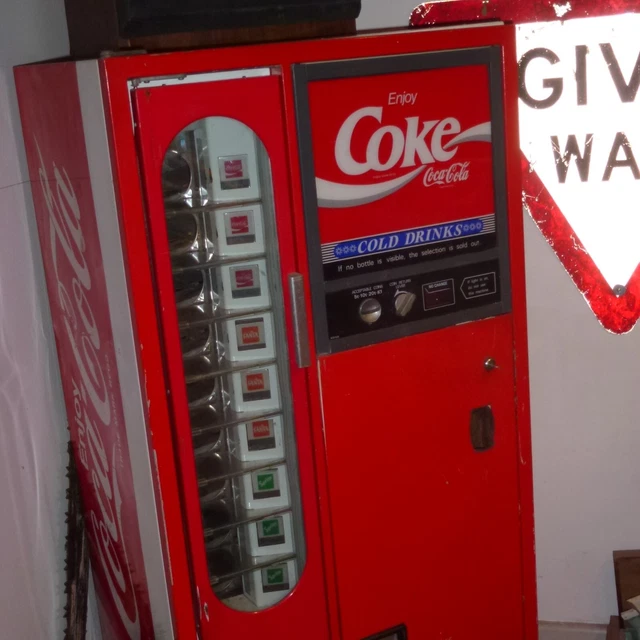 VINTAGE COCA COLA Venco Full Size Vending Machine Fridge works very ...