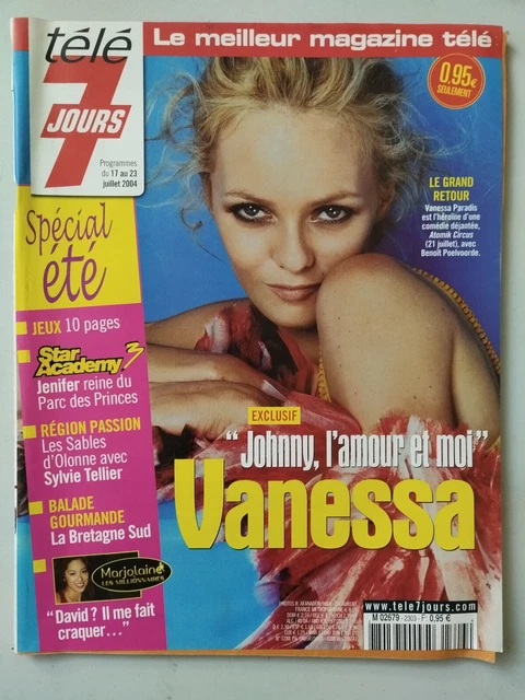 C)TÉLÉ 7 JOURS 17/7/2004; Vanessa Paradis/ Star Academy/ Jennifer Garner/ Huster EUR 4,50 ...