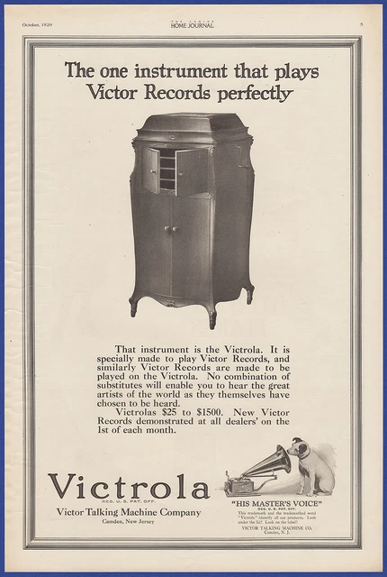 VINTAGE 1920 VICTOR Victrola Phonograph Talking Machine Model XVII 20's ...