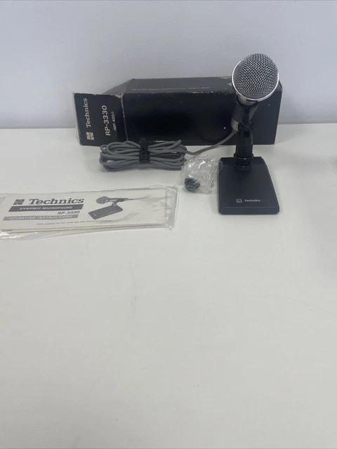 TECHNICS RP-3330 DYNAMIC Microphone -Untested EUR 11,77 - PicClick IT