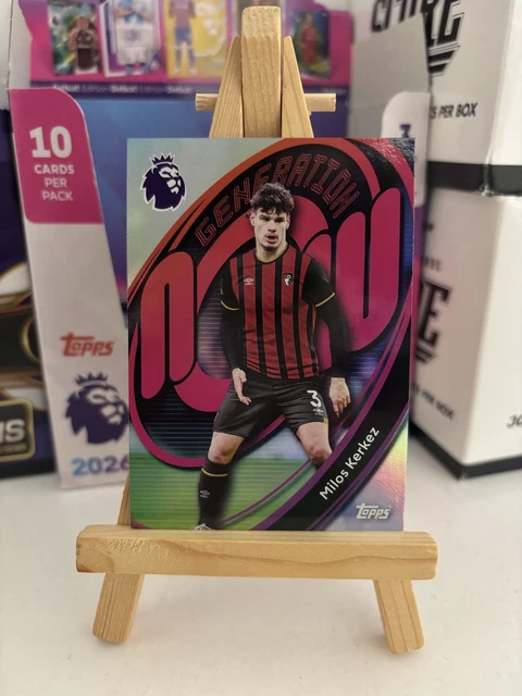 TOPPS PREMIER LEAGUE 2026 Milos Kerkez Generation Now Card #52 Mint £1. ...