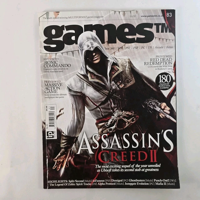 GAMES TM MAGAZINE Issue 83 Assassins Creed II Cover 2009 £7.99 ...