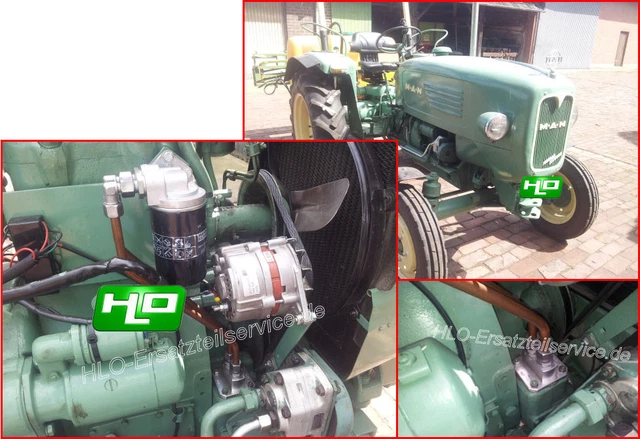 ÖLFILTERUMBAUSATZ MAN M.A.N Traktor Motor 9422 8614 9214 2P1 2L4 4R3 ...