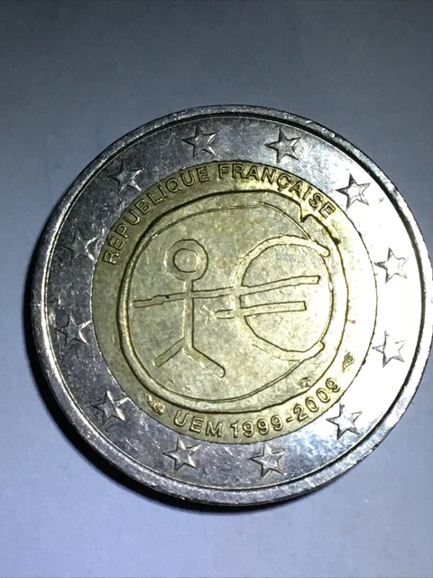 *2 EURO COIN (misprinting) Republique Française - EMU 1999-2009 * stick ...