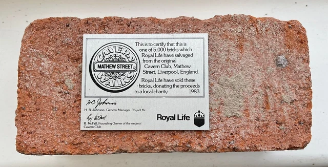 THE BEATLES ORIGINAL Cavern Club Brick £720.72 - PicClick UK