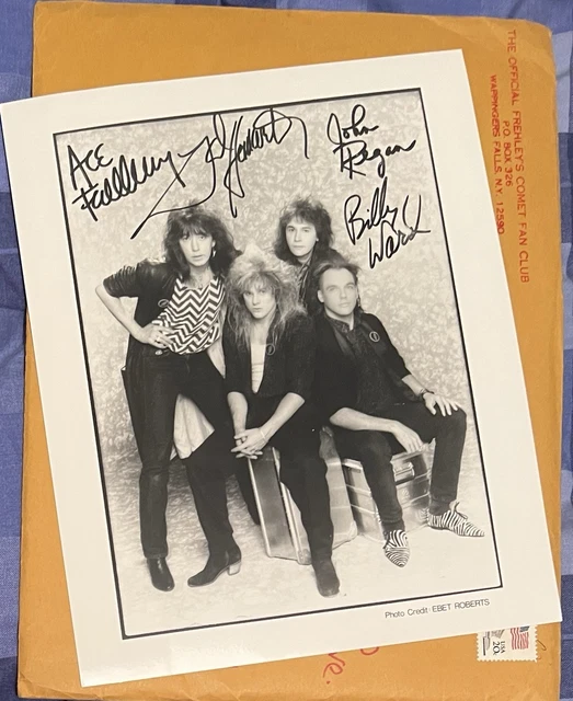 ACE FREHLEY FREHLEY’S Comet Full Band Hand Signed Photo From Official ...