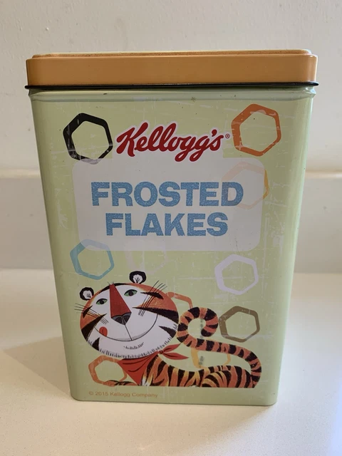 KELLOGG'S FROSTED FLAKES Tony Tiger Tin With Lid Vintage Retro Prop £6. ...