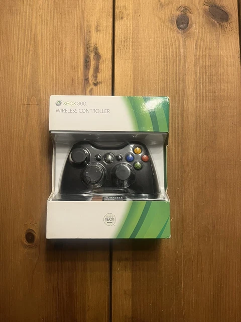 OFFICIAL MICROSOFT XBOX 360 Wireless Black Controller New Old Stock ...