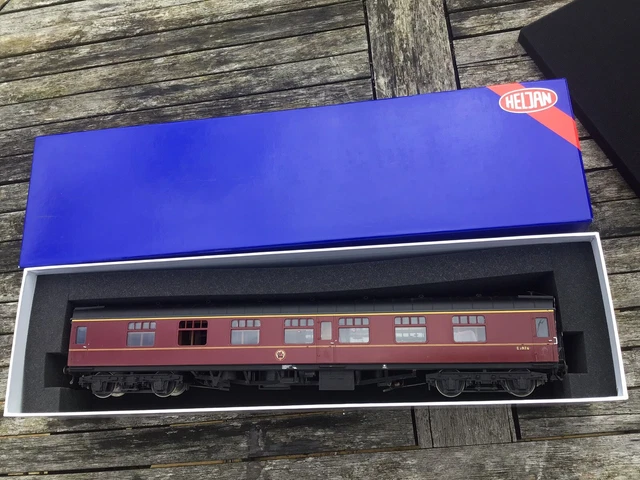 HELJAN O GAUGE 4901 Passenger Coach SK Maroon MK1 Red Good Condition ...