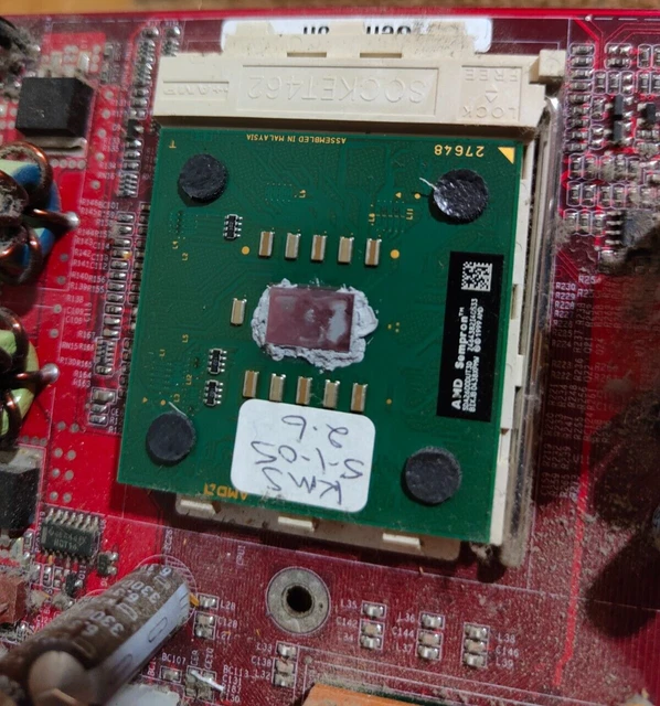 PCCHIPS M863G SOCKET 462 DDR MicroATX Motherboard + AMD Sepron CPU ...