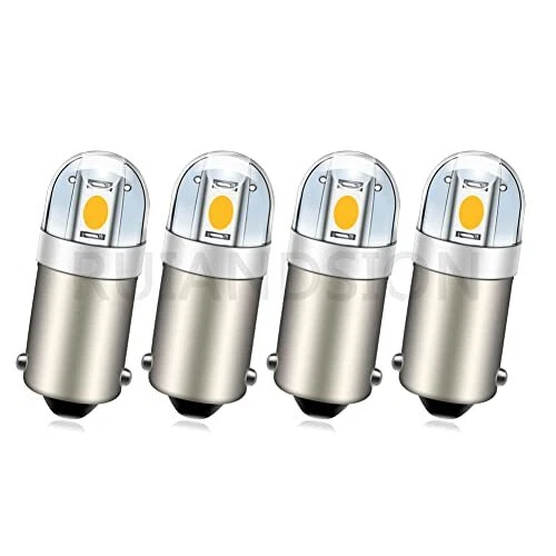 RUIANDSION BA9S LOT de 4 ampoules LED BA9 1895 1891 53 57 Blanc chaud 12 V 3030 EUR 12,49 ...