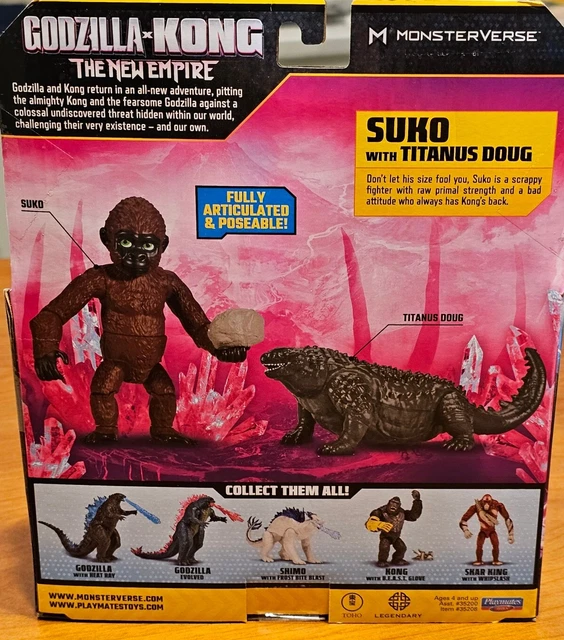 PLAYMATES MONSTERVERSE GODZILLA x Kong New Empire SUKO w Titanus Doug ...