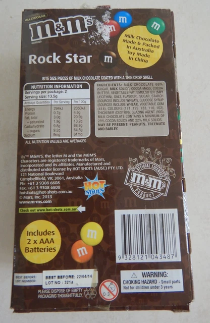 M&M ROCK STAR Blue Saxophone playing collectible in box - plays sax ...