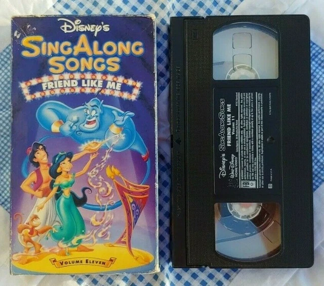 DISNEY'S SING ALONG Songs: Friend Like Me (VHS, 1993) $9.75 - PicClick CA