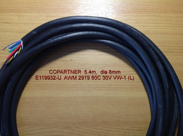 .. COPARTNER E119932-U AWM 2919 80°C 30V VW-1, Low Volt Computer Cable ...