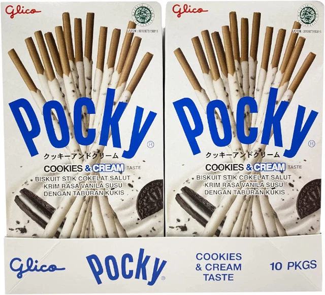 POCKY COOKIES AND Cream Sticks 10 X 45 G $22.99 - PicClick AU