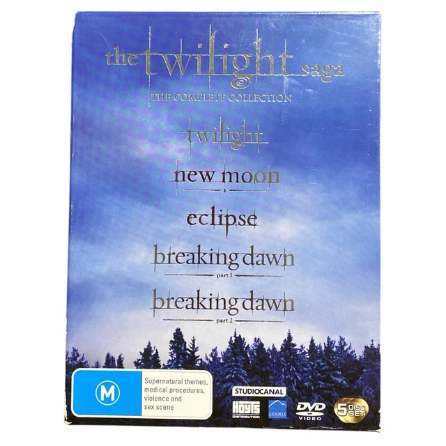 THE TWILIGHT SAGA Complete Collection DVD Set 5 Disc Set Stewart ...