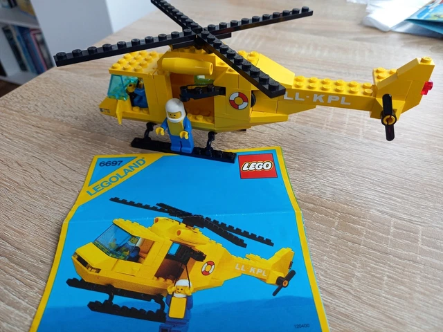 LEGO LEGOLAND 6697 Rescue I Helicopter- komplett mit Bauanleitung von ...